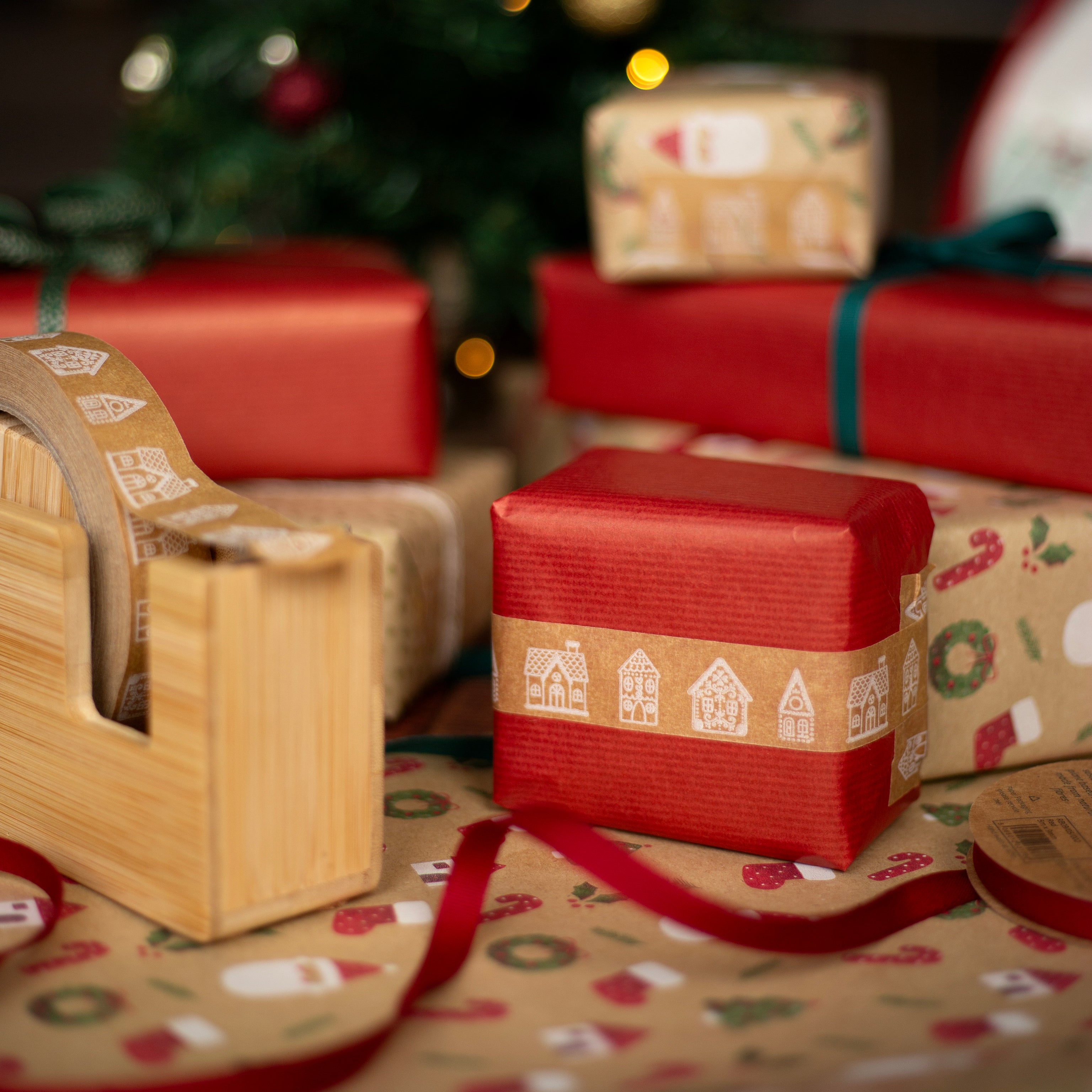 Festive Gift Wrap Bundle - Gift Wrap, Paper Tape, Gift Bags & Tags ...