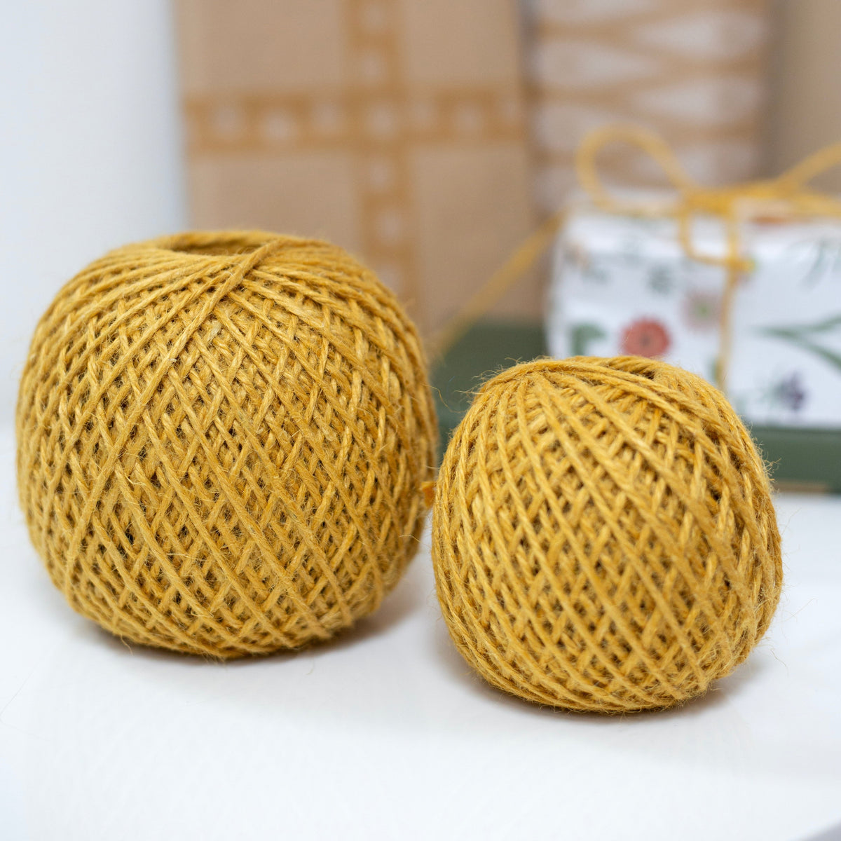 Saffron Yellow Jute Twine - Various lengths available – Cascayde