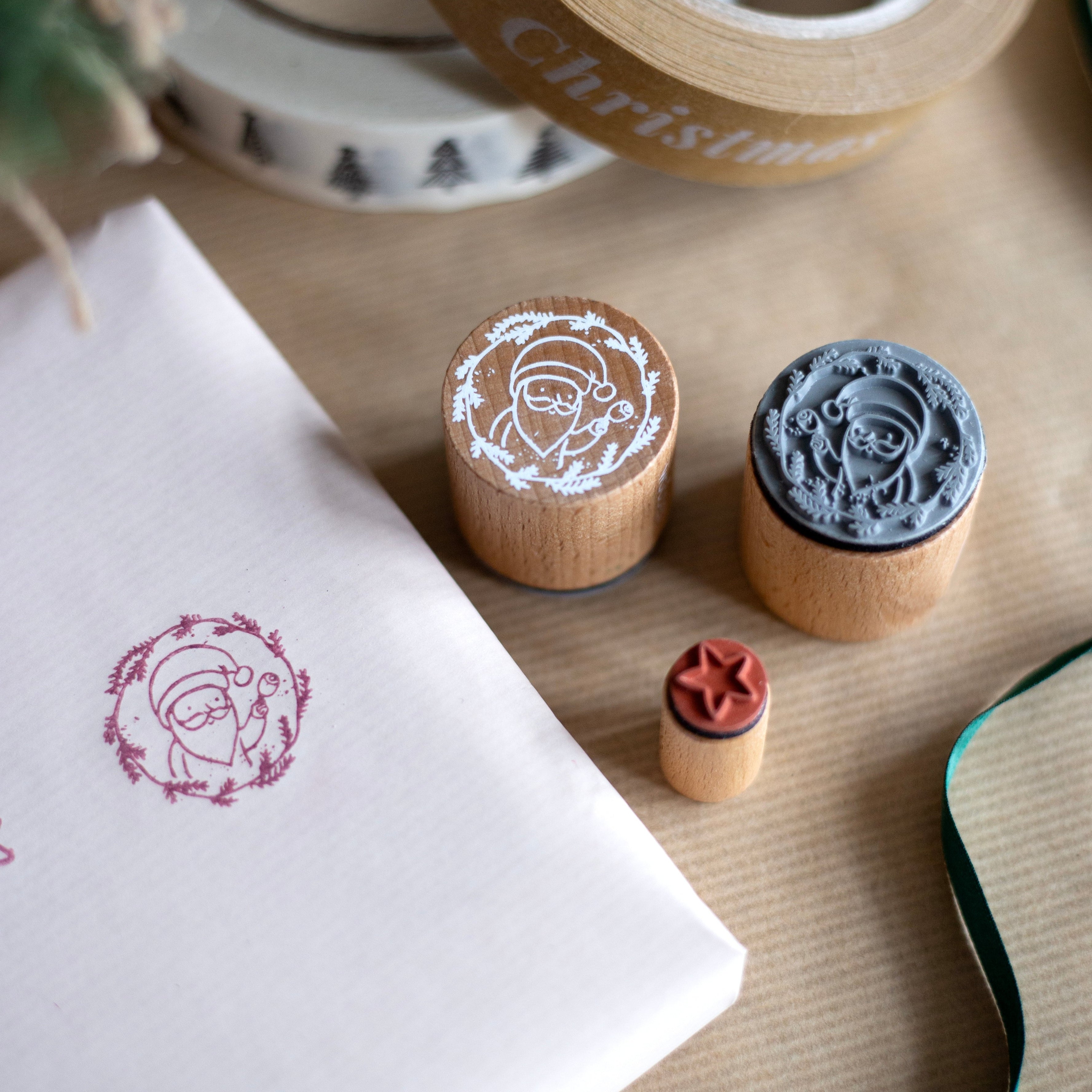 Festive Wooden Stamps (Range of Designs) – Cascayde