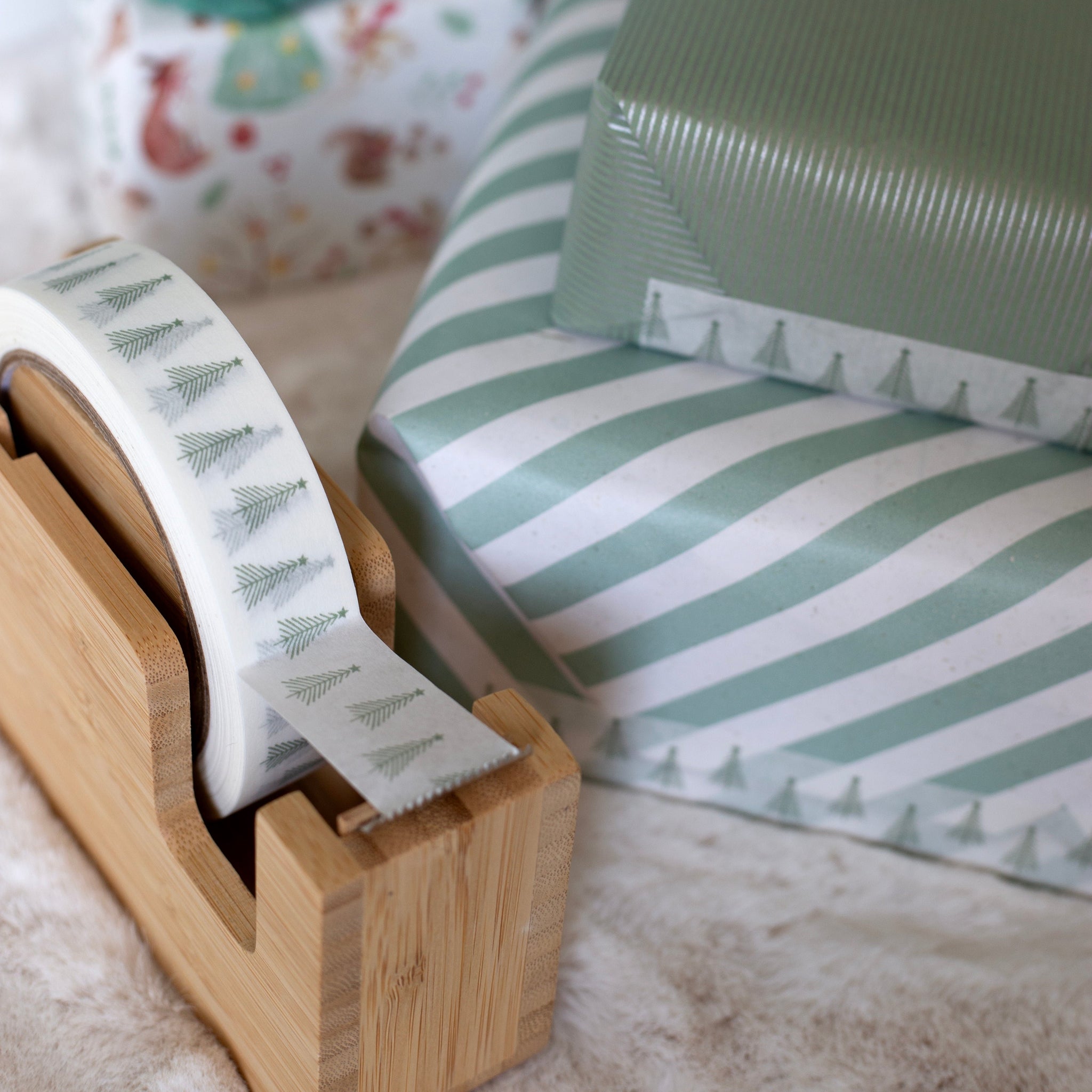 Bamboo Tape Dispenser (for 24mm tapes) – Cascayde