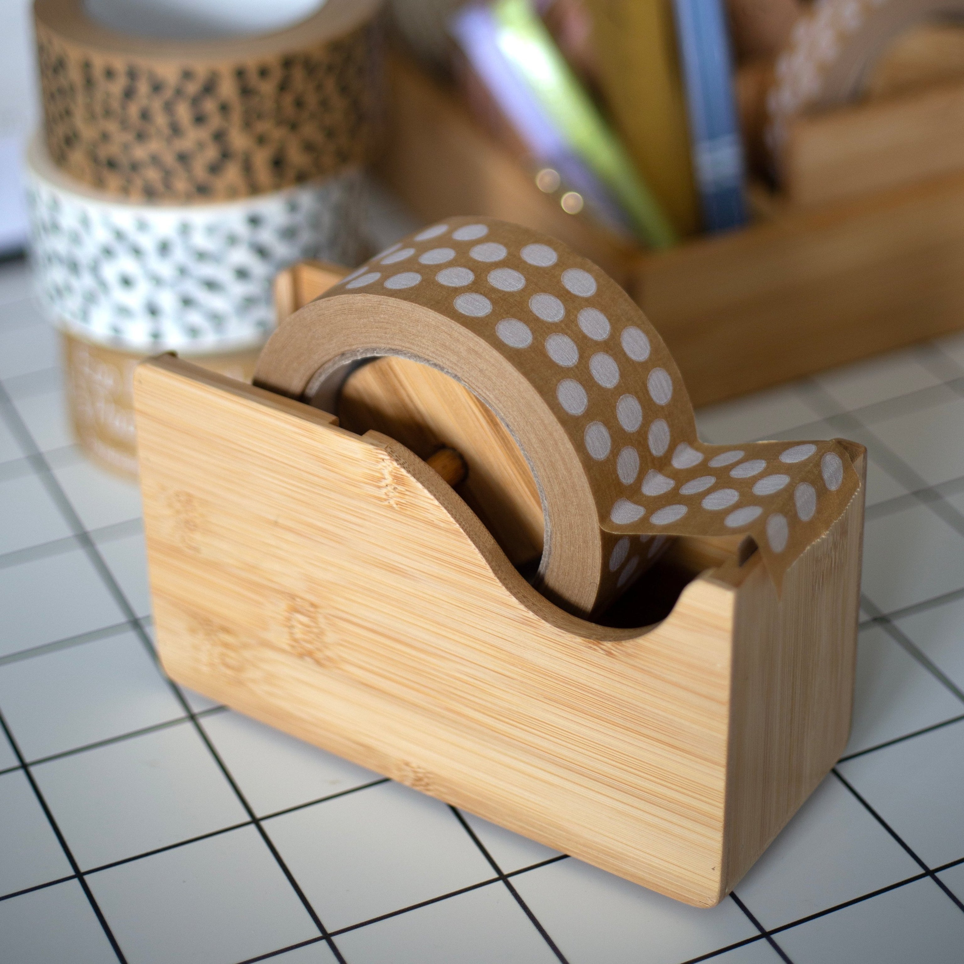 Bamboo Tape Dispenser (48mm) – Cascayde